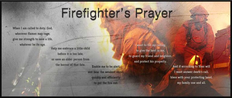 Firefighter's Prayer - Laurelton Fire Department